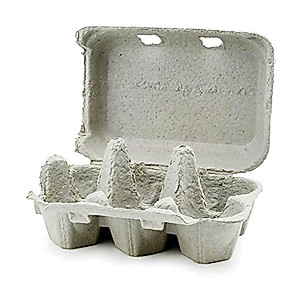 Cornucopia Half Dozen Egg Cartons (30-Pack); Split Apart Style for 6 Egg or 12 Egg Use; Holds 180 Eggs Total