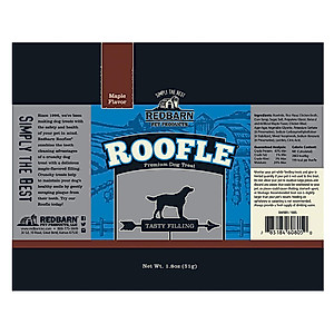 Redbarn Roofle - Maple Flavored Waffles - Dog Treat - (Case of 50)