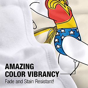 LOGOVISION Wonder Woman Lightweight Baby Blanket, 30"X40", Making A Wonder Woman Unisex for Infants Girls & Boys