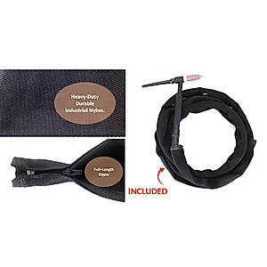 17 Series - 150 Amp - Air Cooled - TIG Torch - 12.5 feet 1-Piece Cable - INLINE Gas Dinse 10-25 Connector - (Welders with Gas Solenoid)