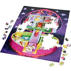 Mattel Games Polly Pocket Mattel Jigsaw Puzzle with 500 Interlocking Pieces & Mini-Poster, Image of Micro Doll Playset, For Collectors & Kids Ages 8 Years Old & Up