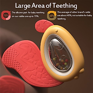 LAFALA Baby Toys 3-6 Months Baby Rattle Set Teething Toys for Babies 0-6 Months 11 PCS 4 Month Old Toys for Babies Teether Baby Essentials with Storage Box Infant Toys Newborn Toys Baby Girls Gifts