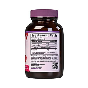 Bluebonnet Nutrition EarthSweet Melatonin 5 mg Fast-Acting Quick Dissolve Nighttime Relaxation & Restful Sleep Support - Sleep Aid - Gluten-Free, Vegan - Raspberry Flavor - 120 Chewable Tablets