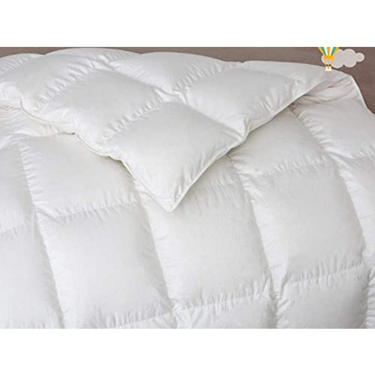 Baby Goose Lightweight All Season BabyToddler White Goose Down Comforter Duvet Insert for Crib Bedding 100 Percent Cotton Shell Down Proof (White, 33x43in)