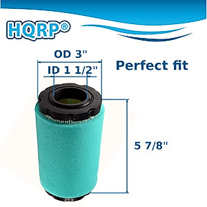HQRP Filter Kit compatible with Craftsman YT3000 YS4500 LT2000 42" 46", Toro LX426, MTD ZT-42, Husvarna Riding Mowers Lawn Tractors with 19-21HP B&S Intek Engines