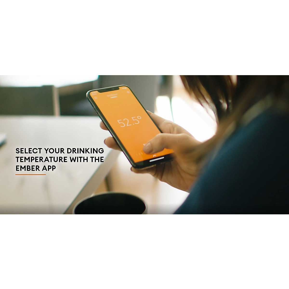 Ember Temperature Control Travel Mug 2, 12 oz, Black, 3-hr Battery Life - App Controlled Heated Coffee Travel Mug - Improved Design