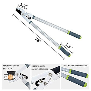Altdorff Combo Pruning Shears Gardening Tools,3PCS Garden Shears Set include Loppers, Hedge Shear, Bypass Pruner, Professional Tree & Shrub Care Kit