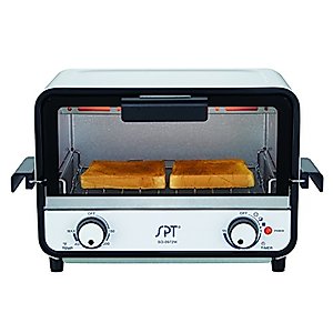 SPT SO-0972WB: Easy Grasp 2-Slice Countertop Toaster Oven,WHITE,9 liters capacity