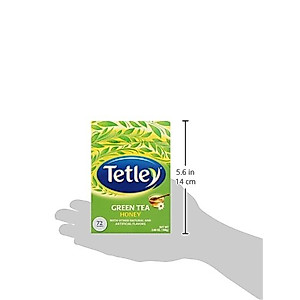Tetley Green Tea, Honey, 72 Tea Bags