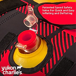 Yukon Charlie's Timber Tube Snow Sled with Durable Fabric Shell - Green Plaid