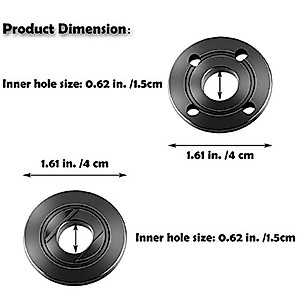 Set of 3 Grinder Flange Replacement Parts 5/8-11 Grinder Nuts with Spanner Wrench, Angle Grinder Attachments Compatible with Dewalt Milwaukee Ryobi