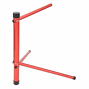 BORDSTRACT Bike Repair Stand, Bike Repair Stand Height Adjustable, Bicycle Mechanic Maintenance Rack Shop Home, Bicycle Floor Parking Rack for Storage Repair Display Support(Red)