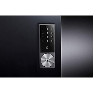 KeyWe Smart Lock,Bluetooth and Z-Wave Plus Enabled,Compatible with Alexa,Works with Smartthings,Gray,Ansi Grade 2 Deadbolt Included