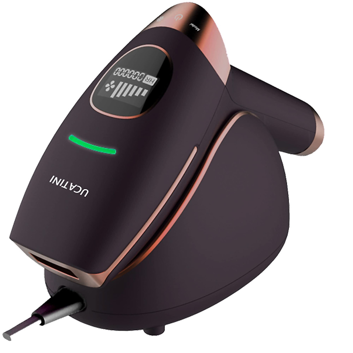 UCATINI Laser Hair Removal Device for Women permanent, Upgraded Central Ice Cooling IPL Home Use Hair Removal Device, Unlimited Flash, 5-Level, Auto Slide Mode with Storage Stand, Black