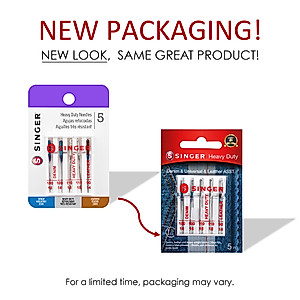 SINGER 04801 Universal Heavy Duty Machine Needles -2 Pack