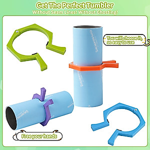 Sublimation Tumblers Clamp Tool, 20 Oz Sublimation Blanks Tumblers Skinny Straight Tumbler warpping Perfect Clamp Grip Tool for Sublimation Paper & Tumblers, 4 Packs