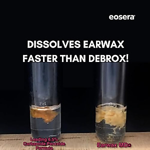 EOSERA Ear Wax MD Kit - Fast-Acting Ear Wax Removal Drops | Breaks Down & Dissolves Wax in Just 1 Treatment | Clinically Proven | Gentle & Safe | Includes Rinsing Bulb | 15mL