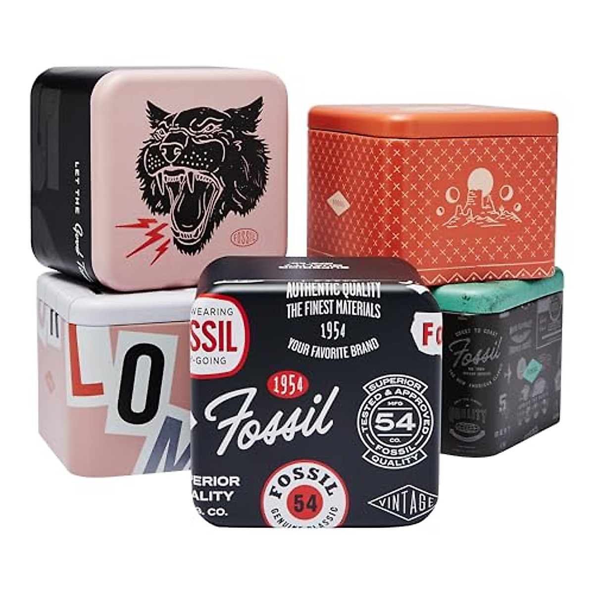 Fossil Men's Townsman Automatic Stainless Steel and Leather Three-Hand Skeleton Watch, Color: Silver, Luggage (Model: ME3154)