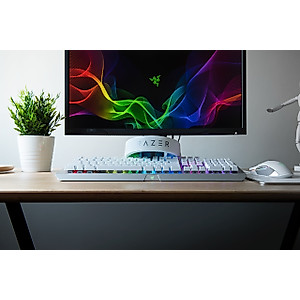 Razer BlackWidow X Chroma Mechanical Gaming Keyboard: Green Key Switches - Tactile & Clicky - Chroma RGB Lighting - Military-Grade Metal Construction - Mercury White