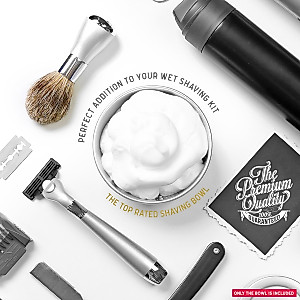 Stainless Steel Shaving Soap Bowl, Stainless Steel Shaving Mug, Shaving Cup, Mug for Shave Cream & Soap - Unbreakable Shaving Cup, Barbers Accessories For Your Wet Shaving Kit