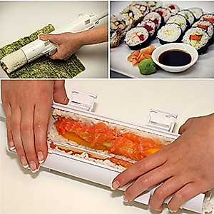 Tonhpxh Sushi Roller Kit Rolls Made Bazooka Kitchen Easy Cooking Tools Tube Shape Food Sushi Mold Maker