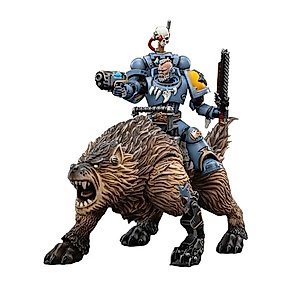 BLOOMAGE JOYTOY (BEIJING) TECH Warhammer 40K: Space Wolves Thunderwolf Cavalry Biane 1:18 Scale Action Figure, Multicolor