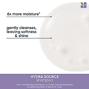 Biolage Hydra Source Shampoo & Conditioner Set | Hydrates & Moisturizes Hair | For Dry Hair | Paraben & Silicone-Free | Vegan | Natural Shampoo