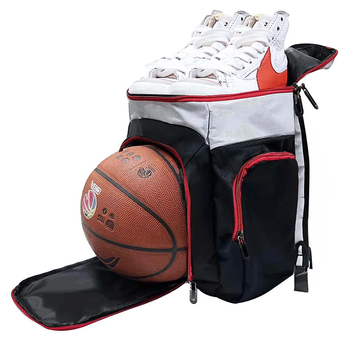 Youth Football Bag, Boys and Girls Football Backpacks Basketball Volleyball Football Bags,Separate Shoes Compartment High- All Sports Bag Gym