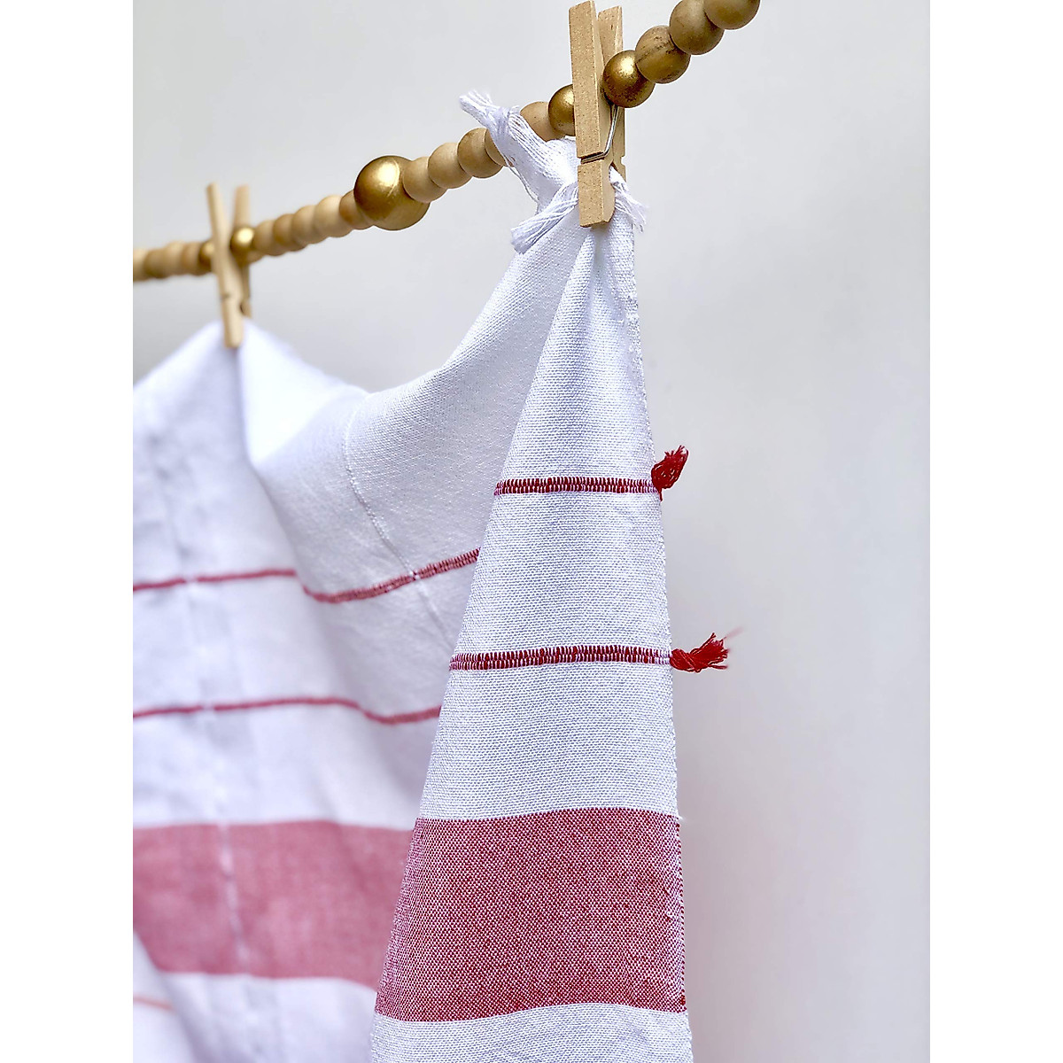 GuaTela Hand/Dish Towel - Coral Dawn