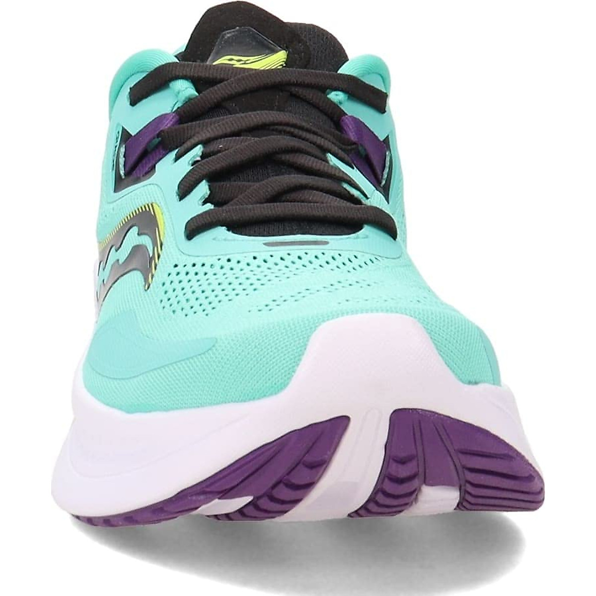 Saucony Women's Guide 15 Running Shoe, Cool Mint/Acid, 8
