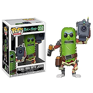 Funko Pop Animation Rick & Morty Pickle Rick, Pickle Rick (w/Laser) Vinyl Figures SET