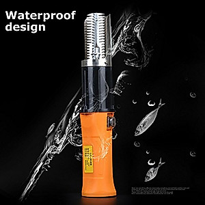 Powerful Electric Fish Scalers Fish Scale Remover Scaler Cesarean Section Automatic Waterproof Seafood Cleaning Tool (with extra Cutter head)