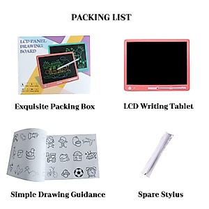 DIGGTORRE LCD Writing Tablet for Kids - 10 Inch Colorful Screen Drawing Tablet, Erasable Reusable Drawing Pads, Educational Toy for 3 4 5 6 7 8 Years Old Boys Girls Gift