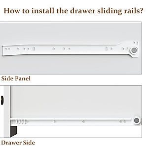 RoyalCraft White Fluted 3 Drawer Dresser for Bedroom, Wide Chest of Drawers for Closet, Modern Wood Dresser Wide Nightstand Cabinet for Living Room