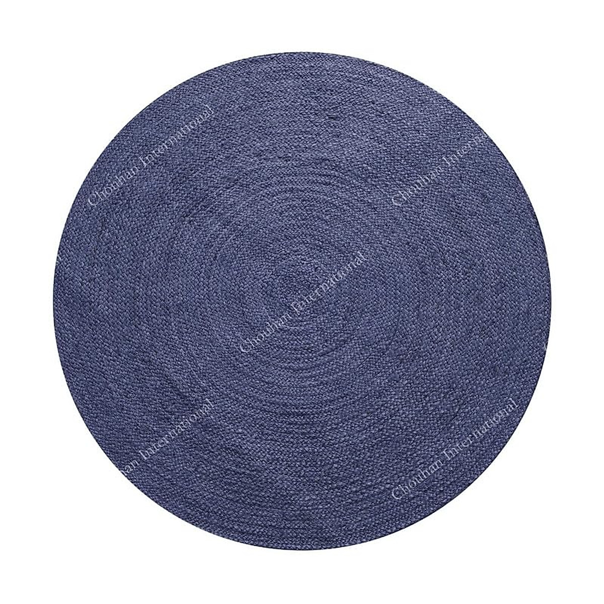 Chouhan International 4x4, 5x5, 6x6,feet Natural Jute Plain Round Rug, Floor Plain Edge Rug Braided Boho Eco Large Circular Handmade Area Rugs (CIRD2)