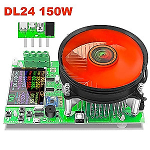 150W 4-Wire Electronic Load Tester 2.4 inch DC Tester APP Electronic Adjustment Constant Load Lithium Battery Capacity Monitor Discharge Charge Power Meter Supply Checker