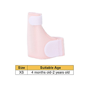 Shanrya Thumb Support, Skin-Friendly Hook and Loop Fastener Baby Thumb Brace for Thumb Correction for Sprain Fracture Fixation(XS)