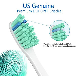 Replacement Toothbrush Heads Compatible with Philips Sonicare Screw-on E-Series Electric Rechargeable Toothbrush, Precision Clean Toothbrush Heads Refills, 6 Pack