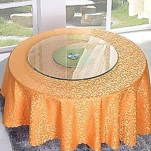 DOUKI Glass Lazy Susan Serving Turntable 30" Rotating Serving Tray For Dining Table Large Tabletop Rotating Tray, Lazy Susan Heavy Duty Turntable (Color : Gold, Size : 36inch(90cm))
