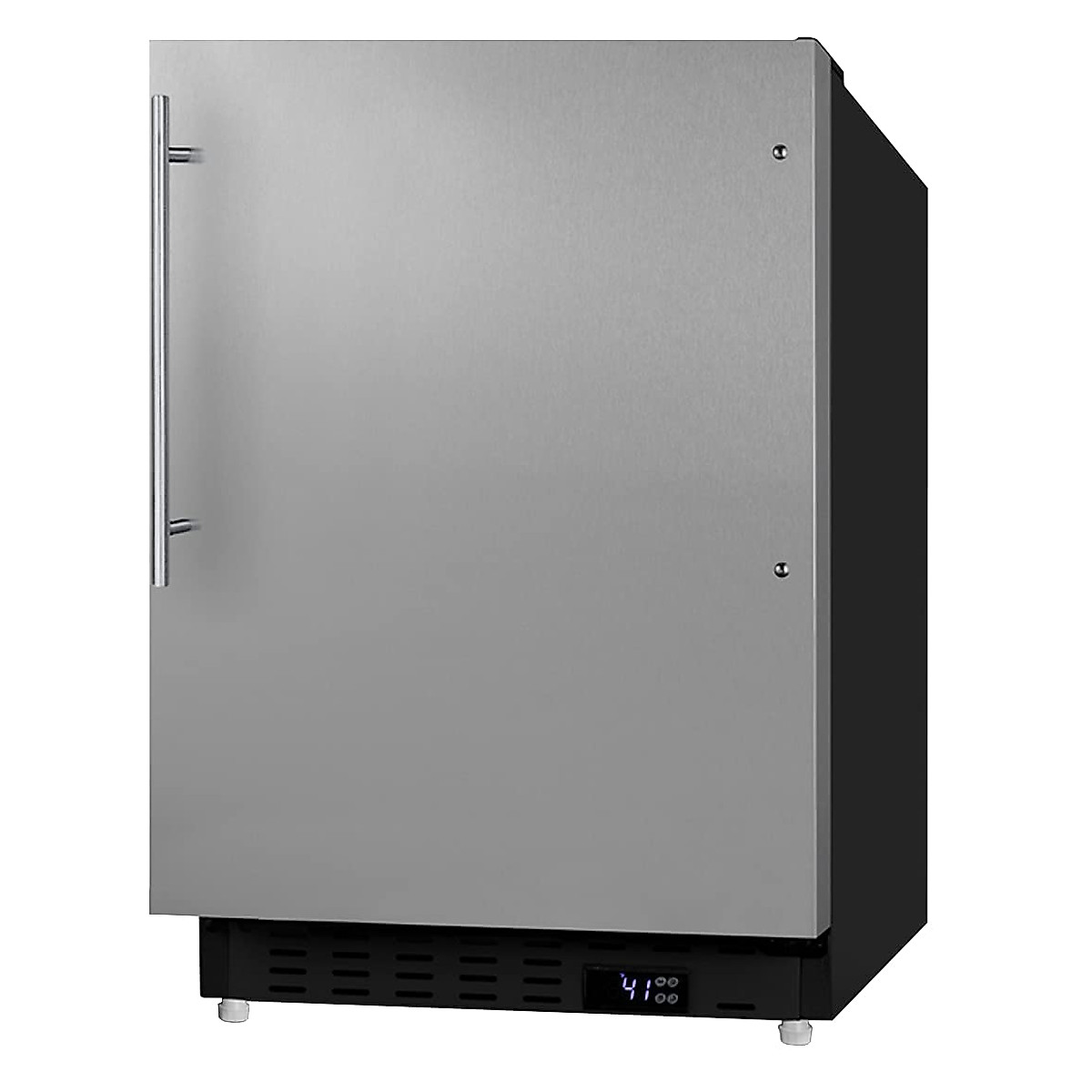 Summit Appliance ALR47BSSHV 20" Wide Built-In All-Refrigerator, ADA Compliant, Adjustable Thermostat, 3.53 cu.ft Capacity, Removable Door Racks, Temperature Alarms, Automatic Defrost