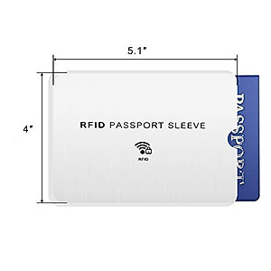 CM unisex-adult RFID Blocking Passport Sleeve Credit Card Cover for Identity Theft Prevention, 12 Pcs Card Sleeve and 4 Pcs Passport Sleeve, Multi