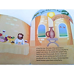 Greenbrier International Bible Story Picture Books: Story of Daniel, Moses, Jonah & Noahs Ark Board Books - Set of 4