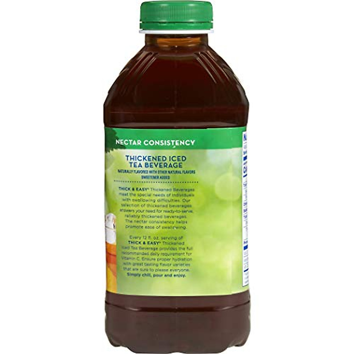 Thick & Easy Clear Thickened Iced Tea, Nectar Consistency, 46 Ounce (Pack of 6)