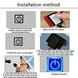 Bathroom Dimmable Swicth LED Dimmer 12-24V Touch Sensor Light Switch for Bathroom Mirror