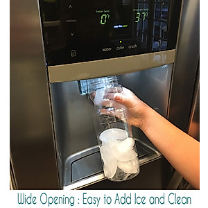 Rolling Sands 24 Ounce BPA-Free Green/Green Plastic Water Bottles, Set of 10, Made in USA