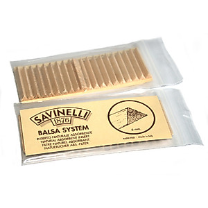 40 SAVINELLI Balsa wood filters - 40 x 6mm Pipe Filter