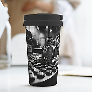 WANGXUEE Movies Clapperboard Print 500ml Stainless Steel Travel Tumbler Double Wall Vacuum Insulated Coffee Mug