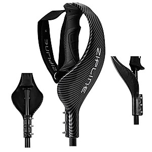 Zipline Ski Pole Hand Guard - U.S. Ski Team Official Ski Pole (Black Carbon)