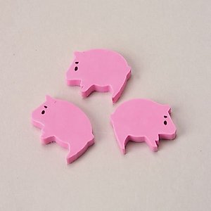 US Toy Pink Pig Erasers (144 Pack)