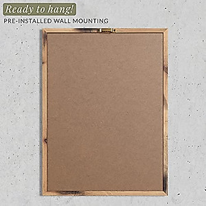 Barnyard Designs Kitchen Herbs and Spices Wall Art Decor Botanical Print Sign Rustic Country Farmhouse Wood Plaque Framed Home Wall Decor 12" x 16"